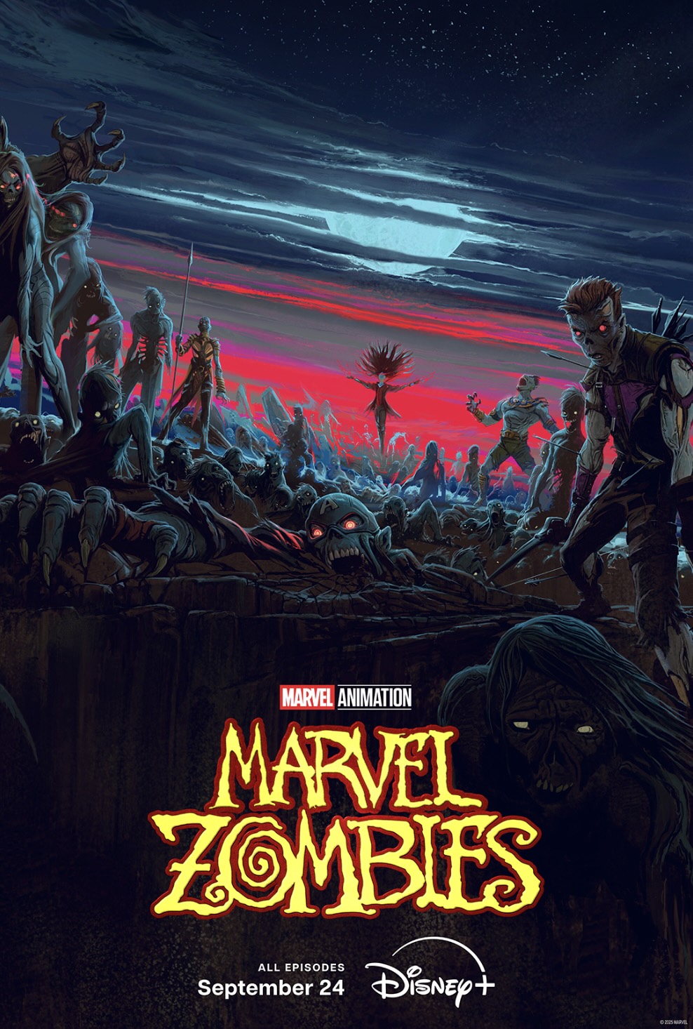 Marvel lanza tráiler de su serie animada "Marvel Zombies" - Nación Social